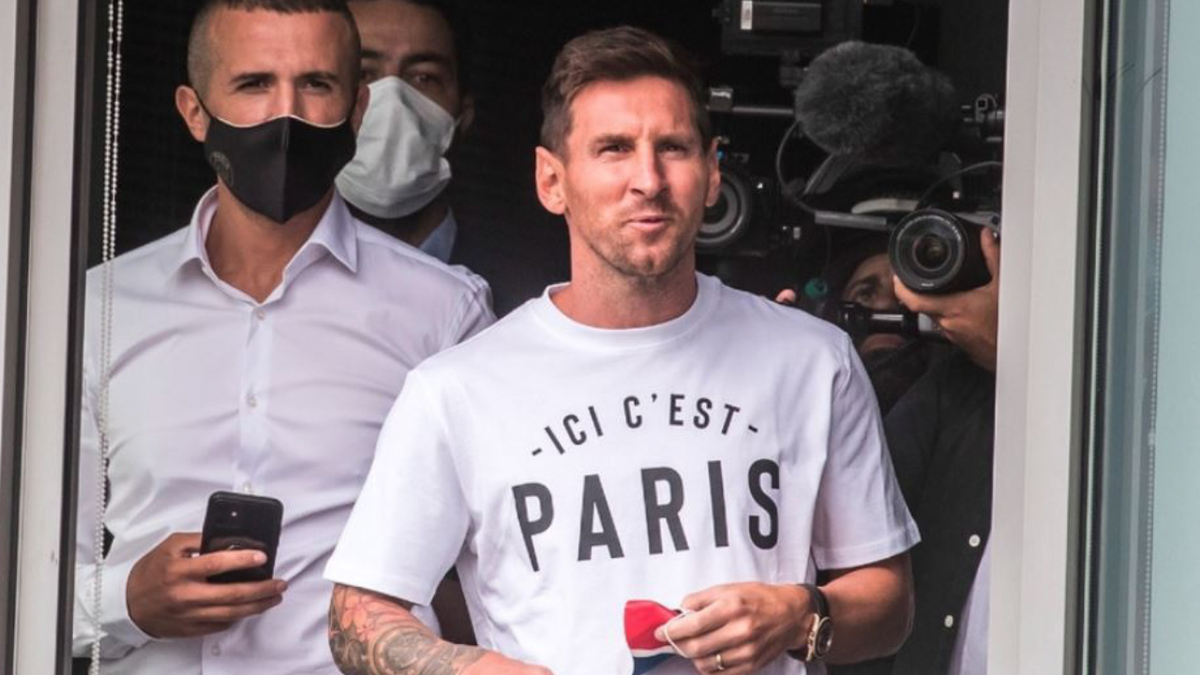 Lionel Messi ya luce los colores y el dorsal que usará en el PSG- Grupo ...