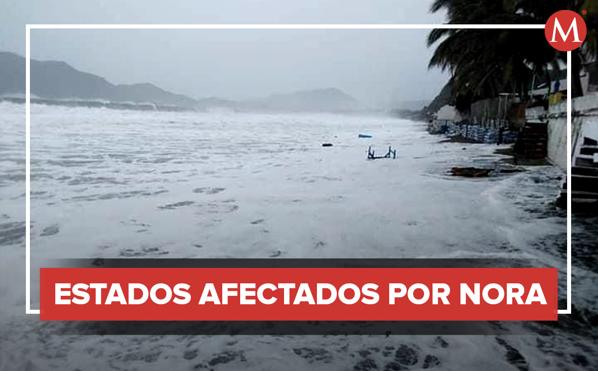 Estados que serán afectados por el huracán Nora en México- Grupo Milenio