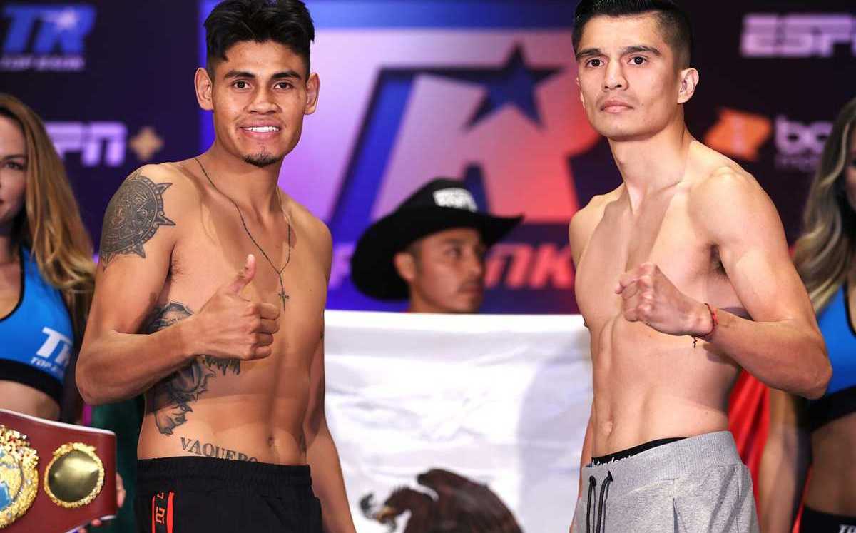 Emmanuel Navarrete supera la báscula previo a pelea contra González ...
