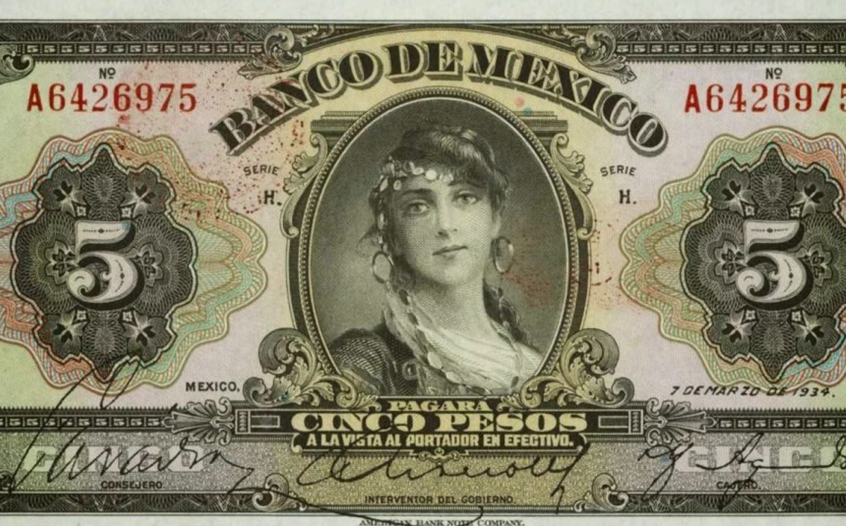 Gloria Faure, misteriosa mujer aparece en billete de cinco pesos ...