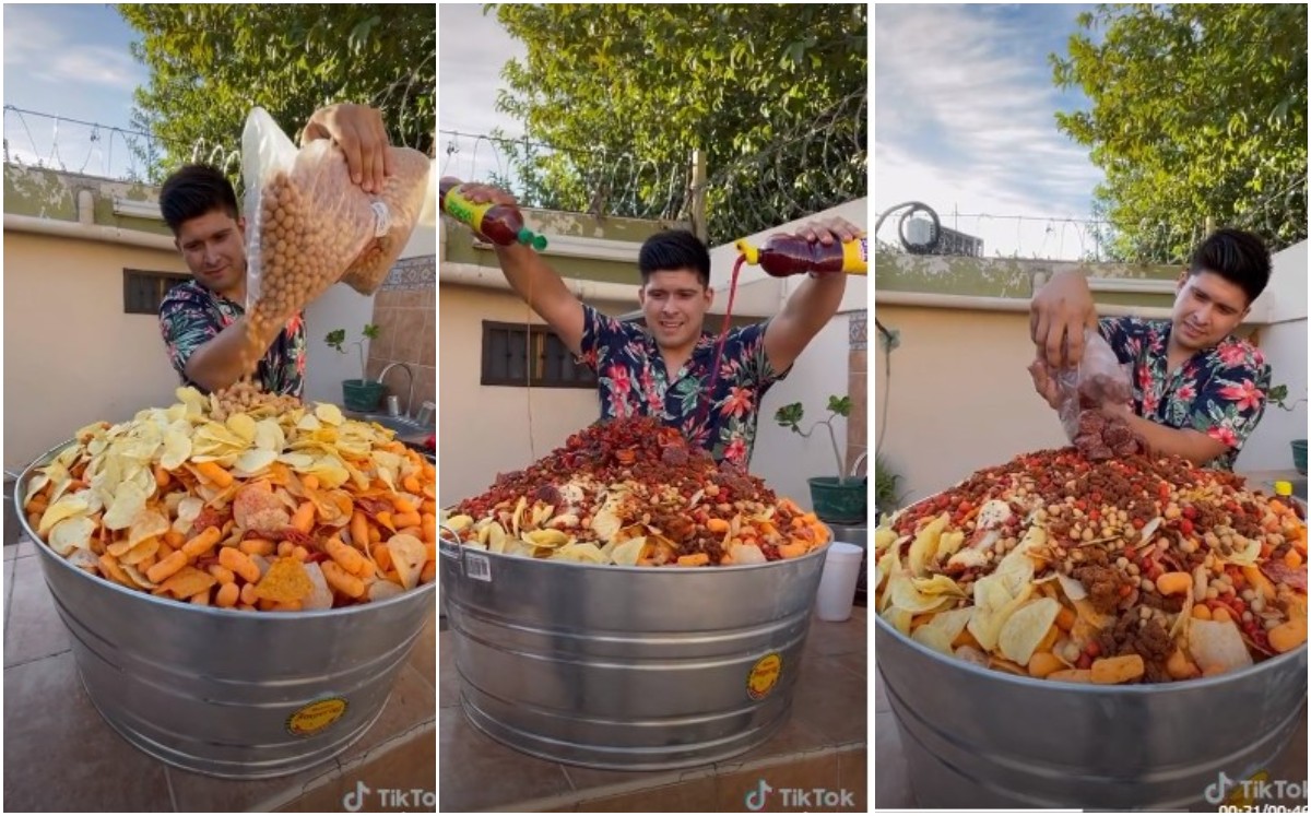 Viral. TikToker presume botana gigante; goloso resultado se hace viral ...