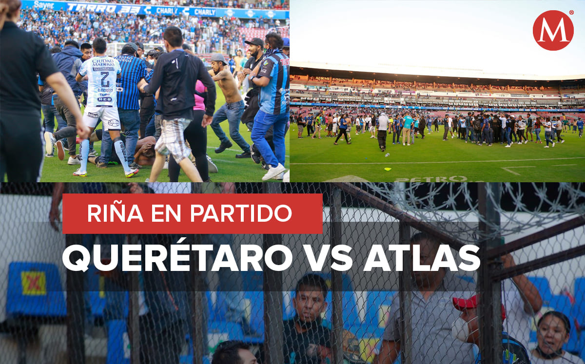 Querétaro vs Atlas: Así fue la pelea en el Estadio Corregidora | VIDEO ...