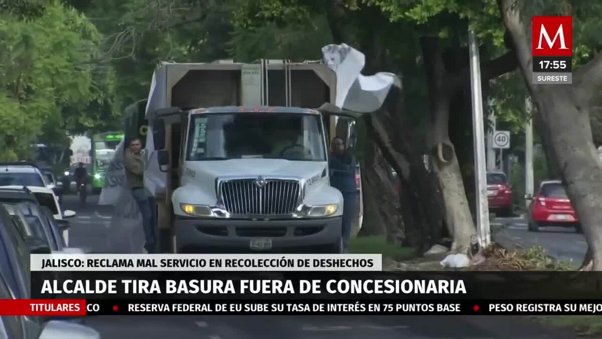 Alcalde de Tlajomulco le lleva basura a CAABSA Eagle- Grupo Milenio