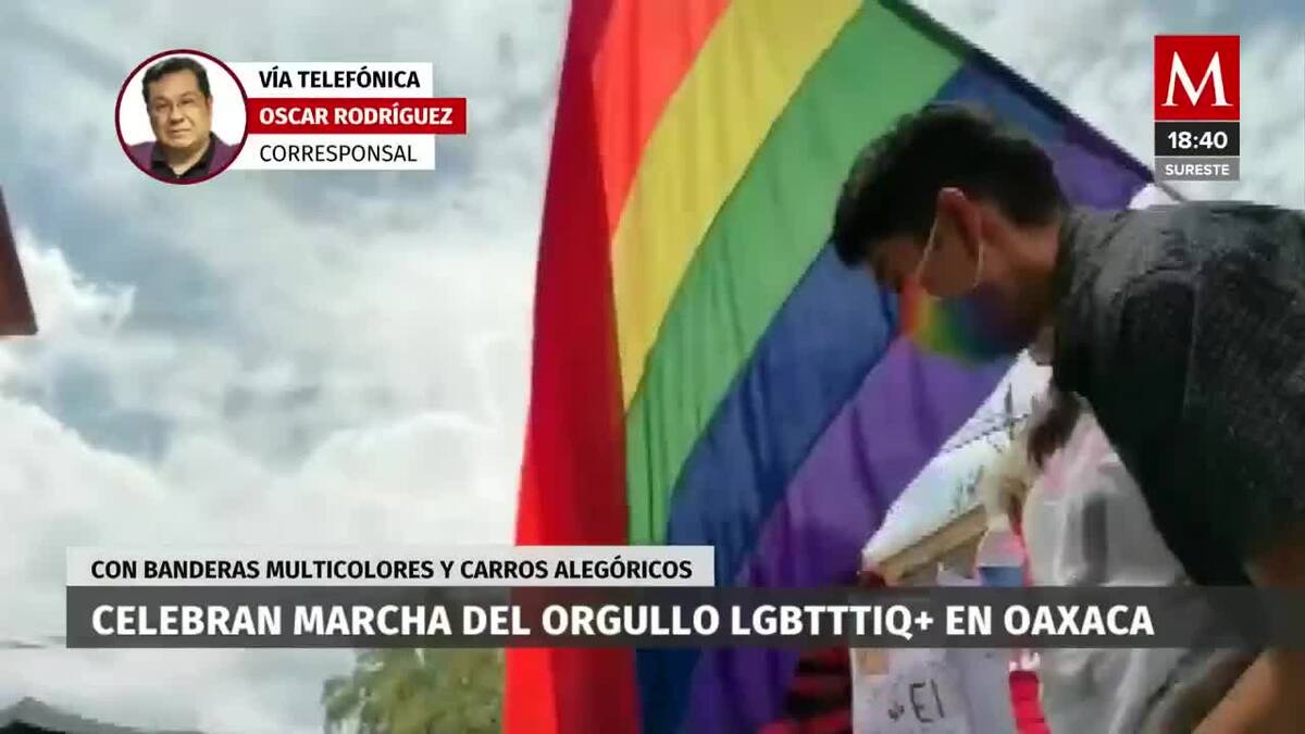 Celebran marcha LGBT+ en Oaxaca- Grupo Milenio