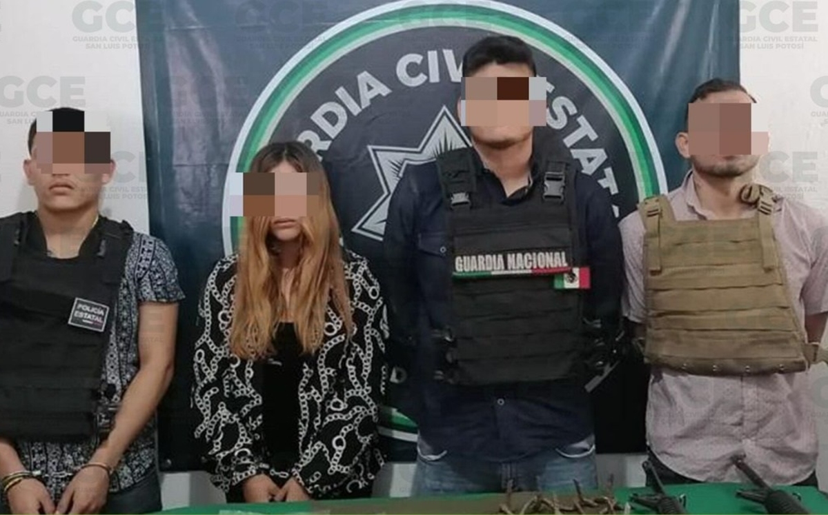 En SLP, detienen a 4 personas con armas, droga y chalecos antibalas- Grupo Milenio