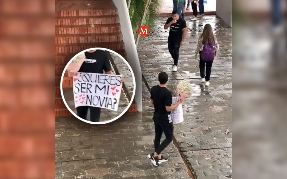 Joven declara su amor con flores y cartel; es rechazado en Tampico ...
