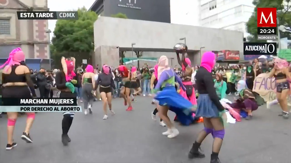 Marcha por aborto en CdMx suma mil 500 asistentes- Grupo Milenio
