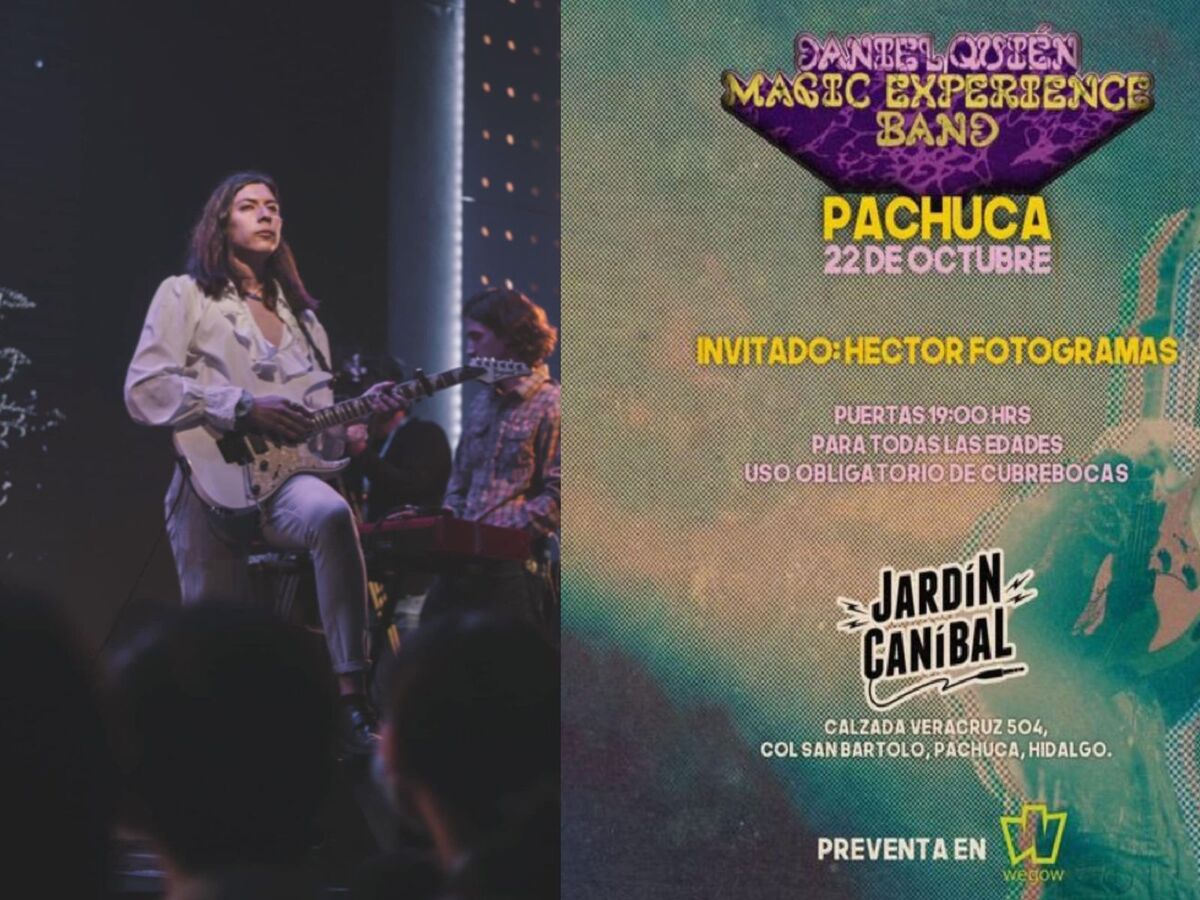 Daniel Quién en Pachuca, concierto 22 de octubre Jardín Caníbal- Grupo ...