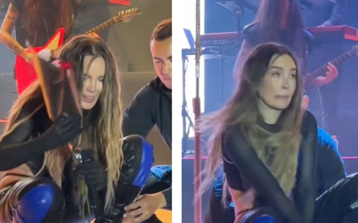 Belinda bromea con fan durante concierto | VIDEO- Grupo Milenio