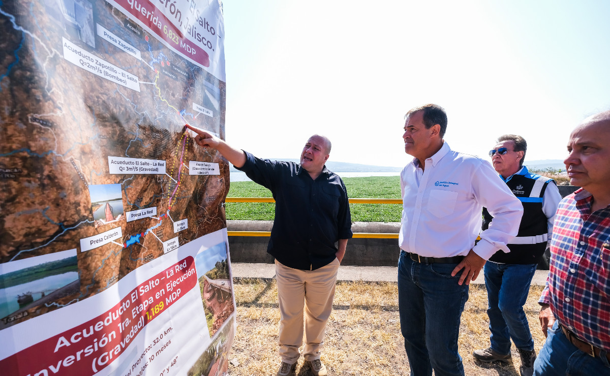Jalisco. Enrique Alfaro supervisa acueducto El Salto-La Red-Calderón ...