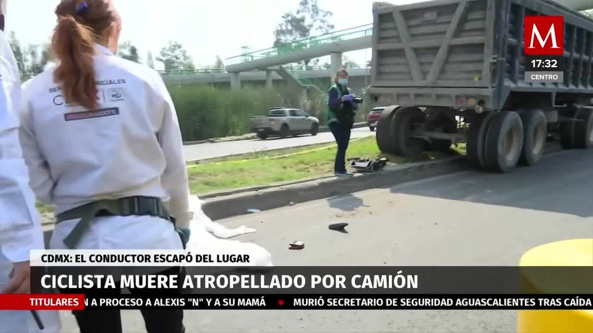 Ciclista murió atropellado por un camión; CdMx- Grupo Milenio