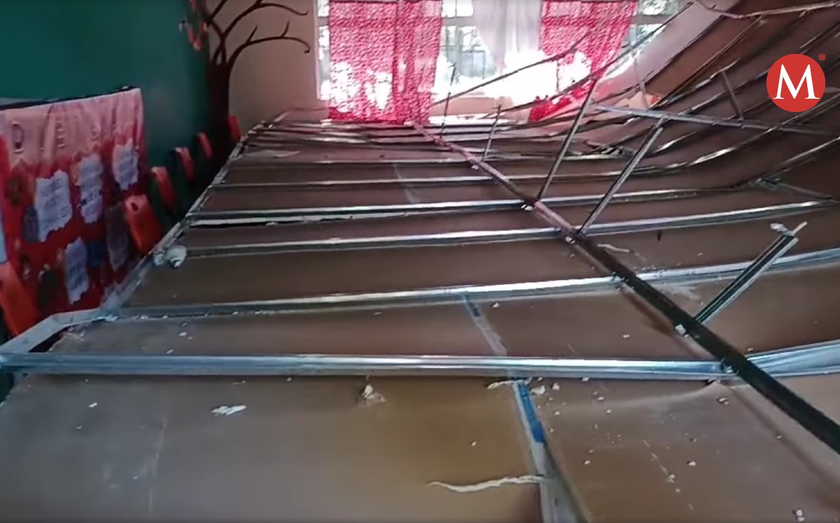 Se Derrumba Techo En Salón De Clases En Reynosa Con Alumnos Adentro