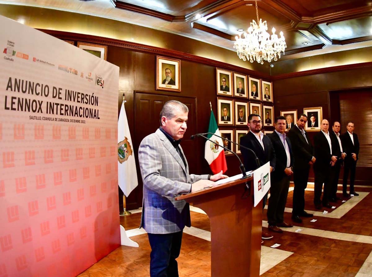 Coahuila. Gobernador anuncia inversión Lennox Internacional- Grupo Milenio