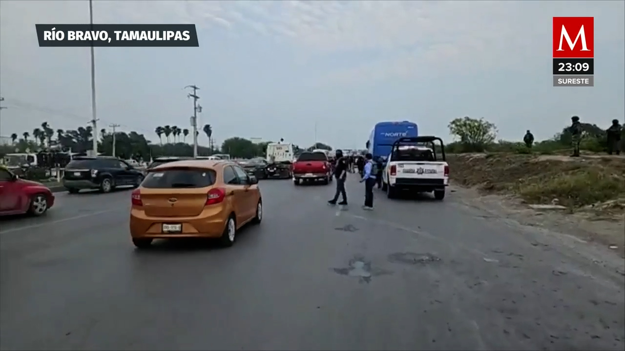 Reportan bloqueo de carretera Reynosa-Río Bravo en Tamaulipas- Grupo Milenio