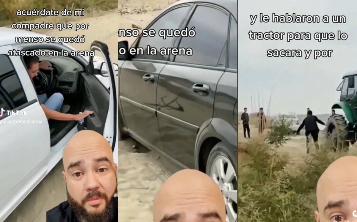 Intentaban rescatar a su amigo atascado en la arena y terminan peor ...
