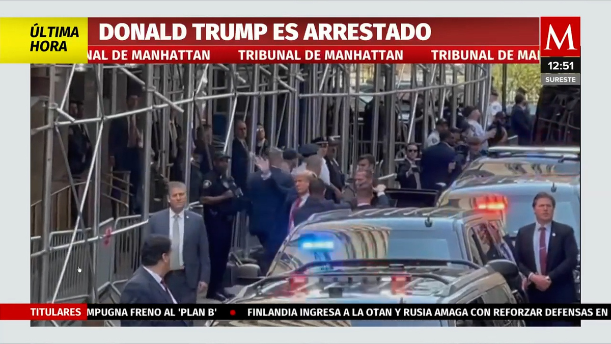 Donald Trump es arrestado en corte de Nueva York- Grupo Milenio