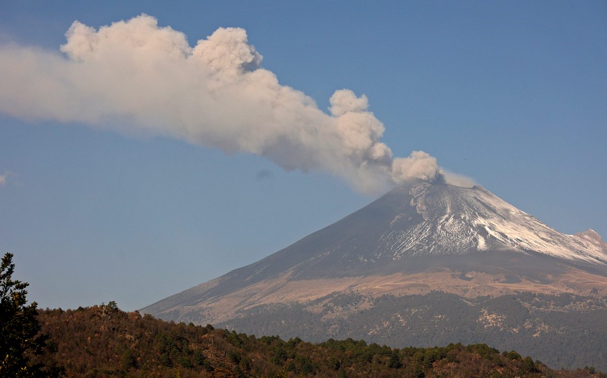 Actividad registrada por el volcán Popocatépetl HOY 12 de mayo de 2023 ...