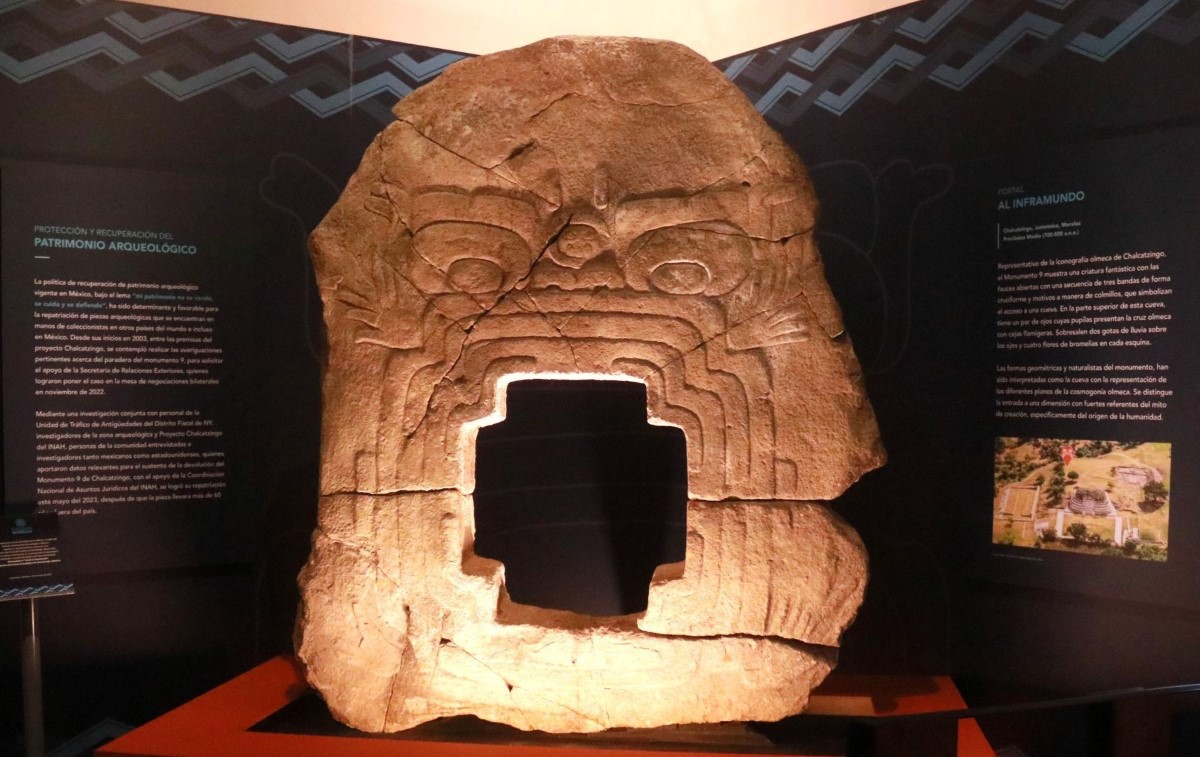 INAH exhibe monolito 'El Monstruo de la Tierra' en Morelos- Grupo Milenio