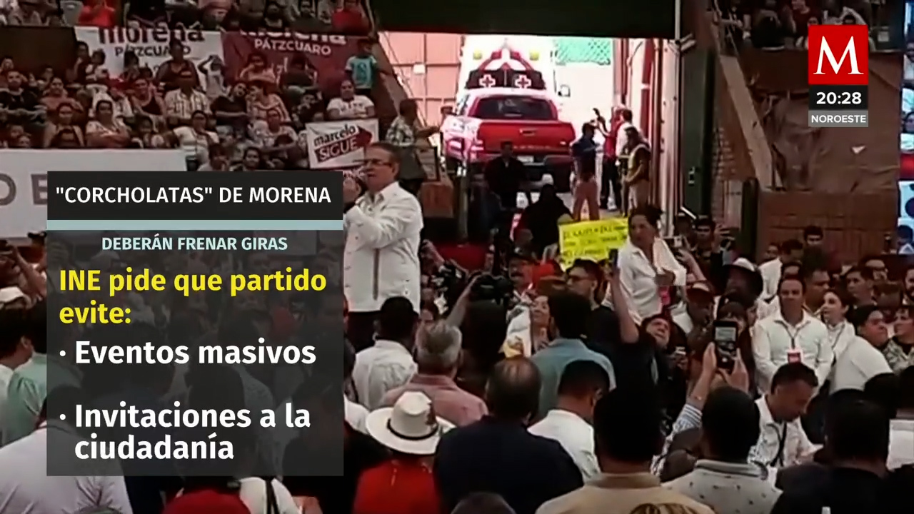 INE ordena a Morena frenar propaganda y giras de ‘corcholatas’ - Grupo ...