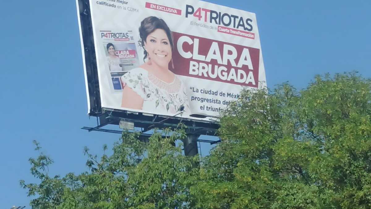 Aparecen espectaculares en favor de Clara Brugada en CdMx- Grupo Milenio