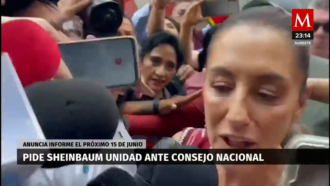 Sheinbaum: que Consejo Nacional de Morena sea un acto de unidad- Grupo ...