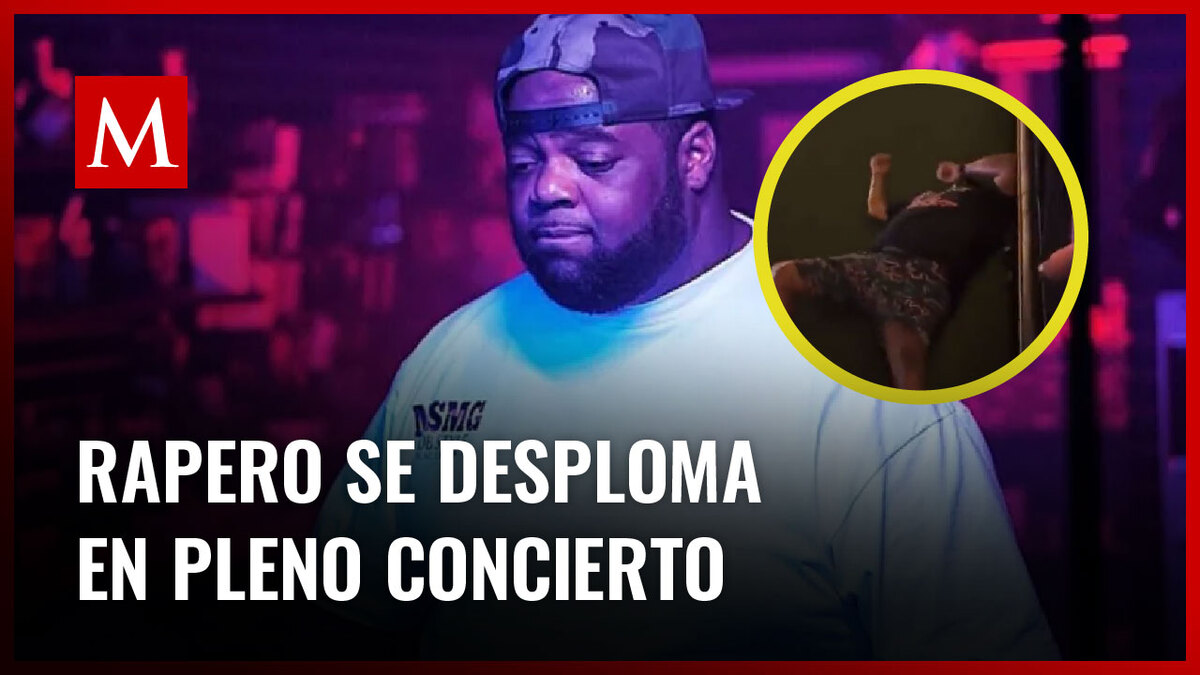 El rapero Big Pokey se desvaneció en un concierto- Grupo Milenio