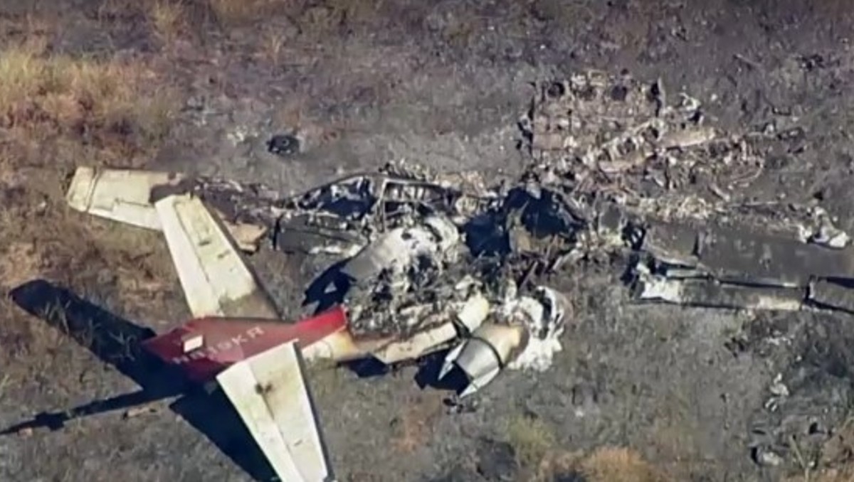 Jet privado se desploma e incendia en California | VIDEO- Grupo Milenio
