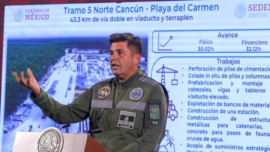 Tren Maya tiene avance de 30% en tramos 5, 6 y 7: Sedena- Grupo Milenio