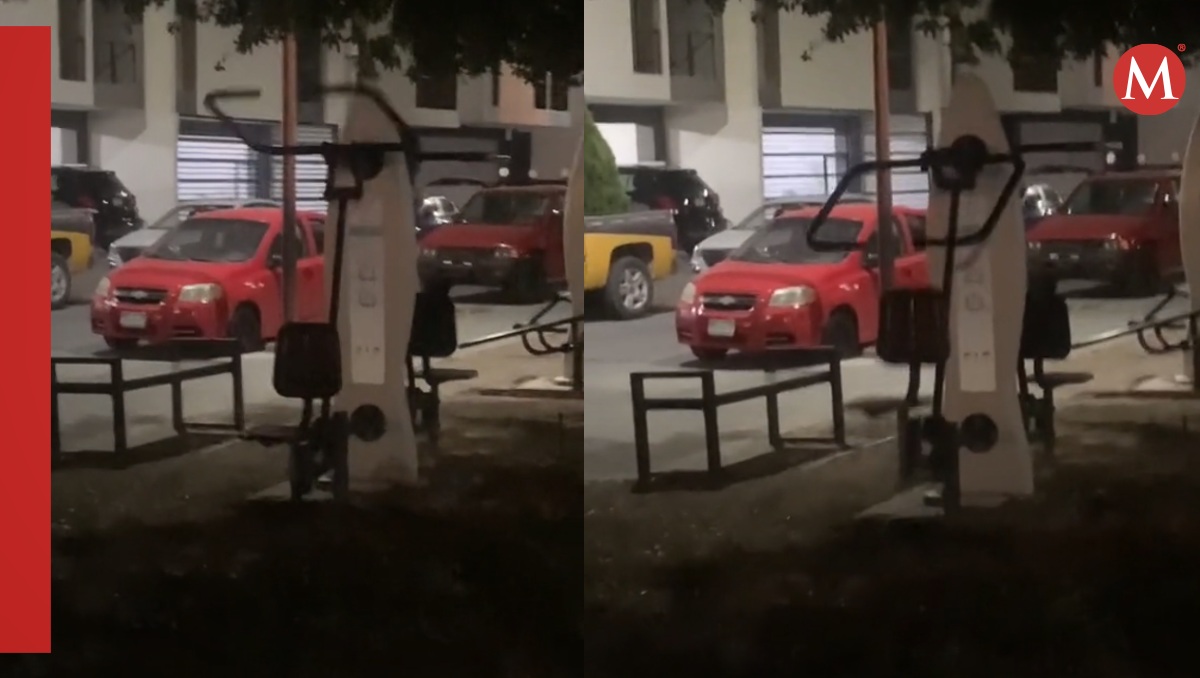 Máquina de ejercicio en parque se mueve sola; video viral- Grupo Milenio