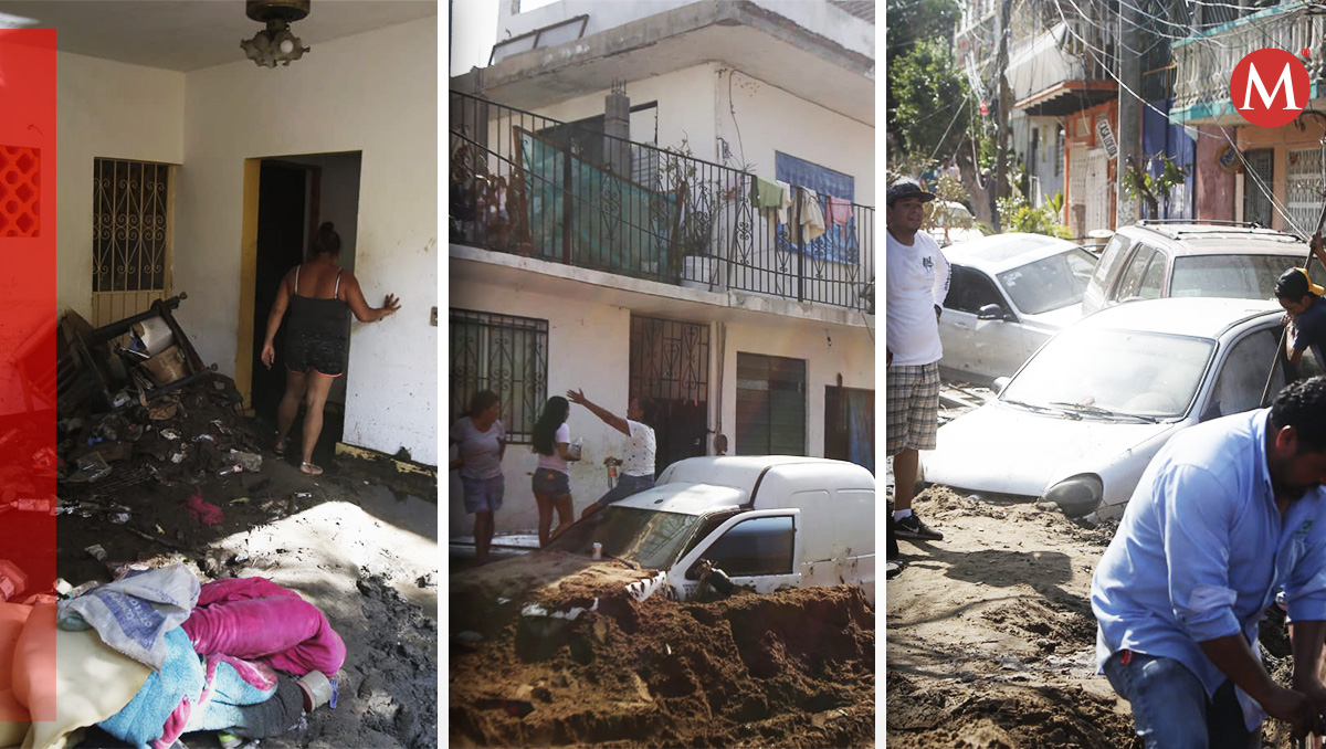 Acapulqueños sacan lodo de sus casas tras paso de 'Otis'- Grupo Milenio