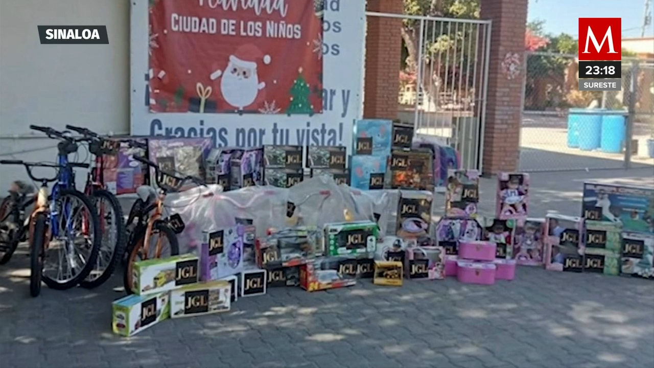 Niños recibieron juguetes con las siglas de JGL 'El Chapo' Guzmán en ...