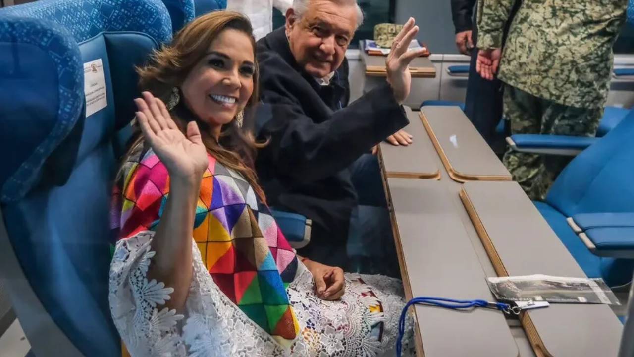 Mara Lezama y AMLO se reúnen en inauguración de tramo del Tren Maya- Grupo Milenio