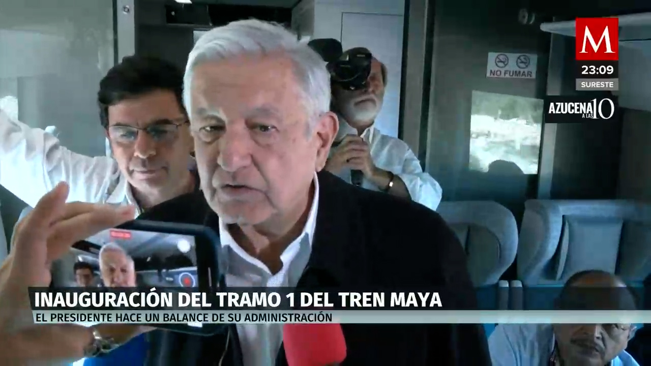 Primer tramo del Tren Maya por AMLO- Grupo Milenio