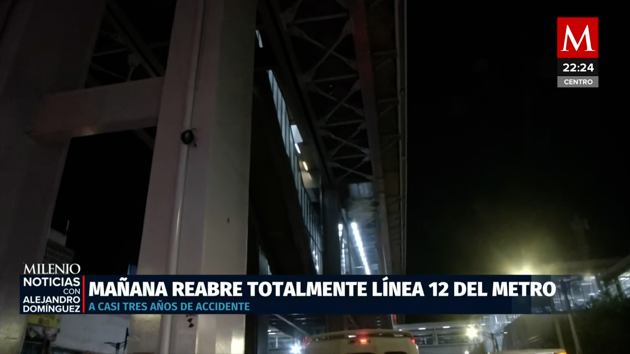 Reapertura de la línea 12 del Metro de la CdMx- Grupo Milenio