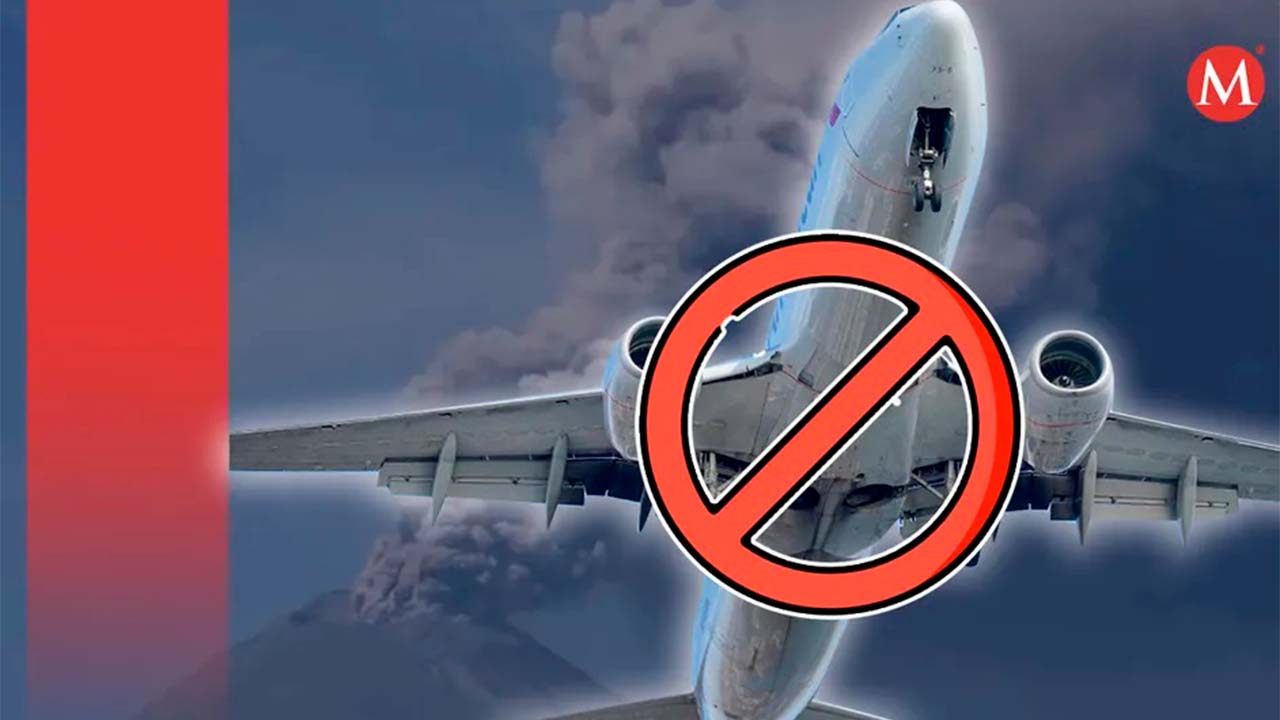 Cancelan vuelos por actividad del volcán Popocatépetl en el AICM - Grupo Milenio