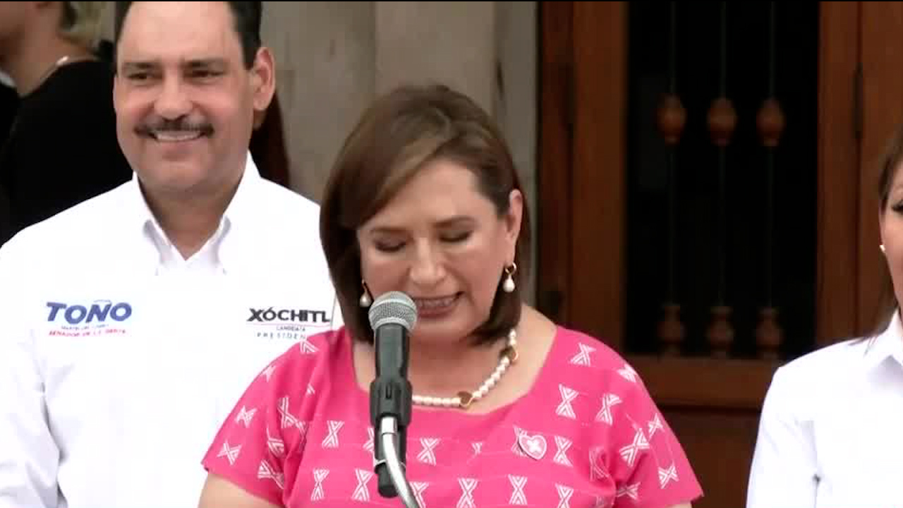 Xóchitl Gálvez da su primer conferencia como candidata presidencial ...