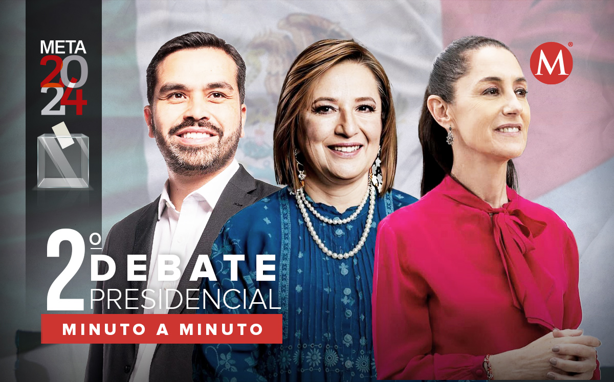 Debate presidencial 2024 EN VIVO hoy. Sheinbaum, Xóchitl y Máynez ...
