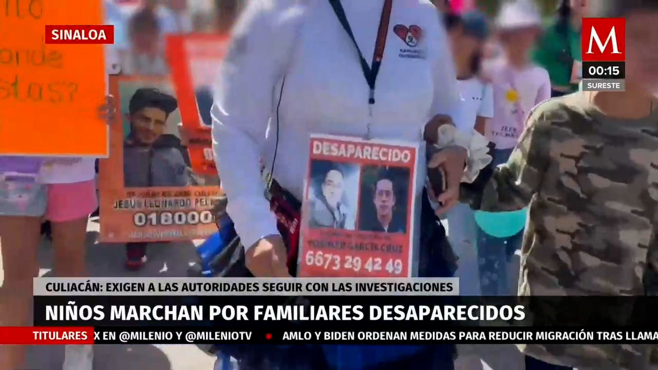 Niños marchan por justicia en Sinaloa- Grupo Milenio