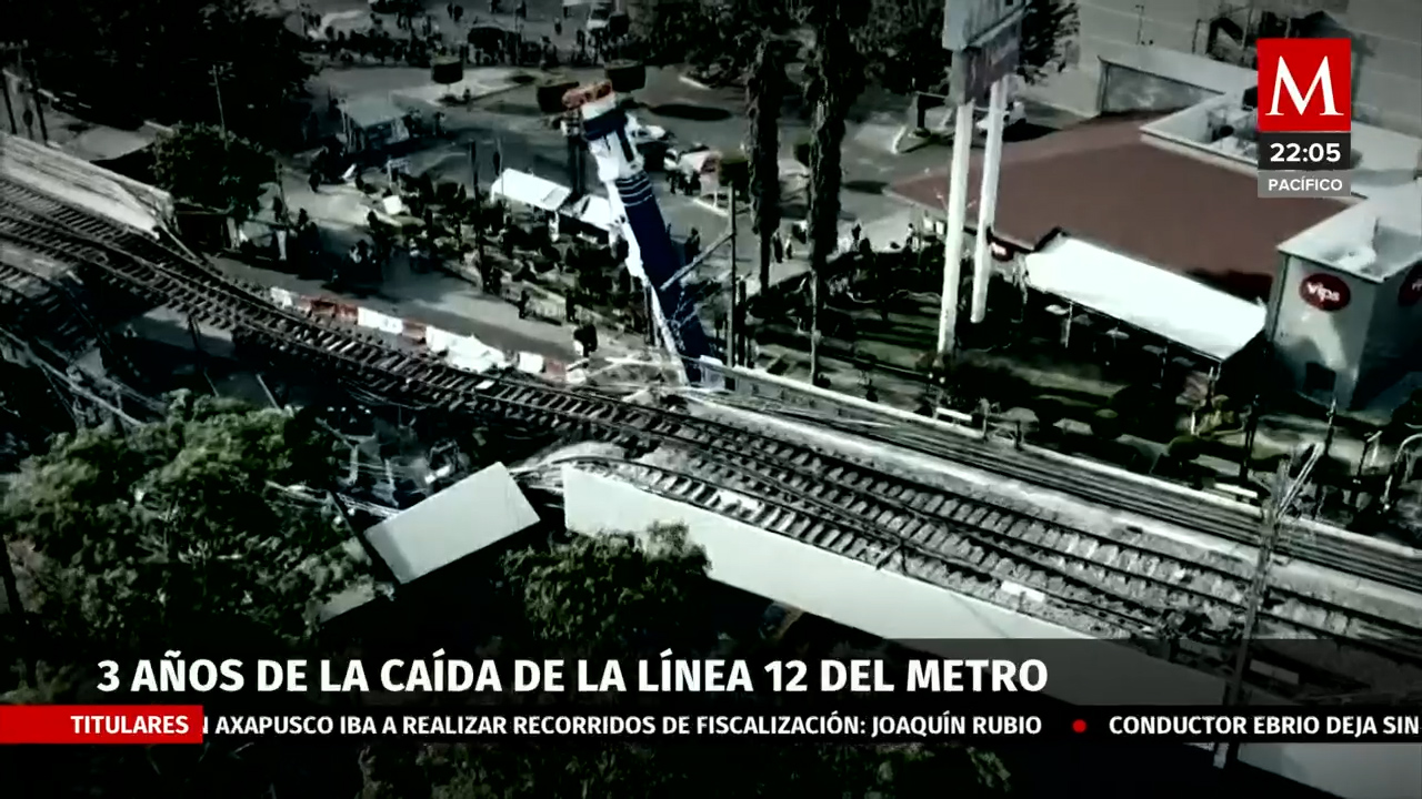 Se cumplen 3 años de la caída de la línea 12 del metro en CdMx- Grupo Milenio
