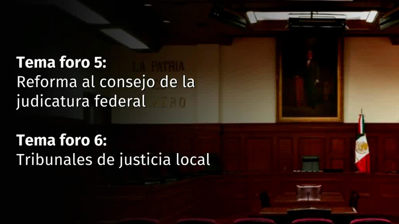 Fechas de los foros sobre la reforma al Poder Judicial- Grupo Milenio