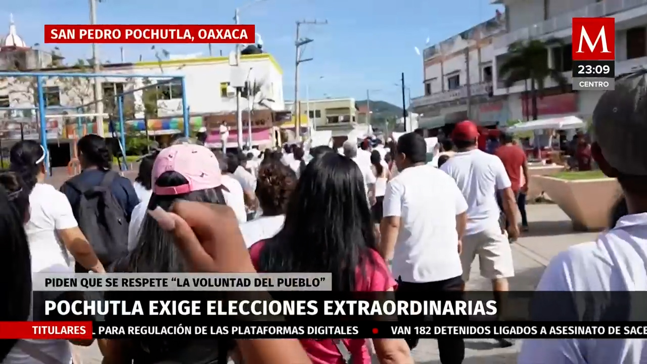 Manifestación en San Pedro Pochutla por elecciones extraordinarias ...