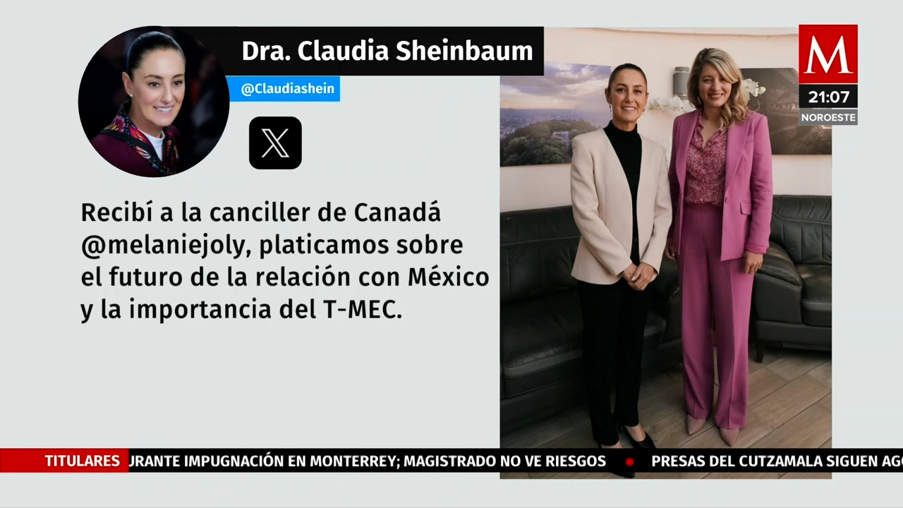 Claudia Sheinbaum y Ministra de Canadá Discuten Relaciones Comerciales ...