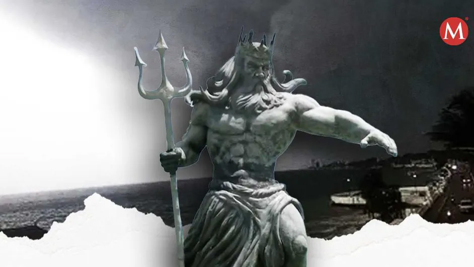 Planean retirar estatua de Poseidón en Yucatán- Grupo Milenio
