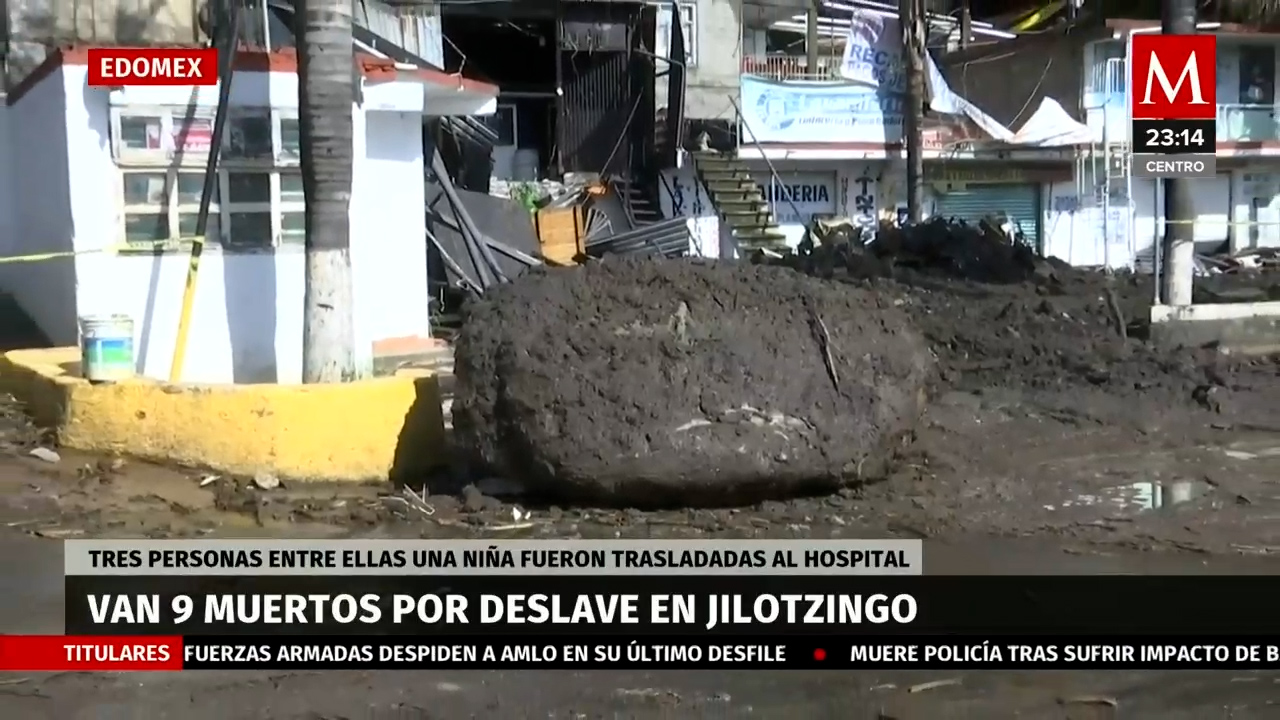 Concluyen trabajos de rescate en Jilotzingo tras deslave- Grupo Milenio