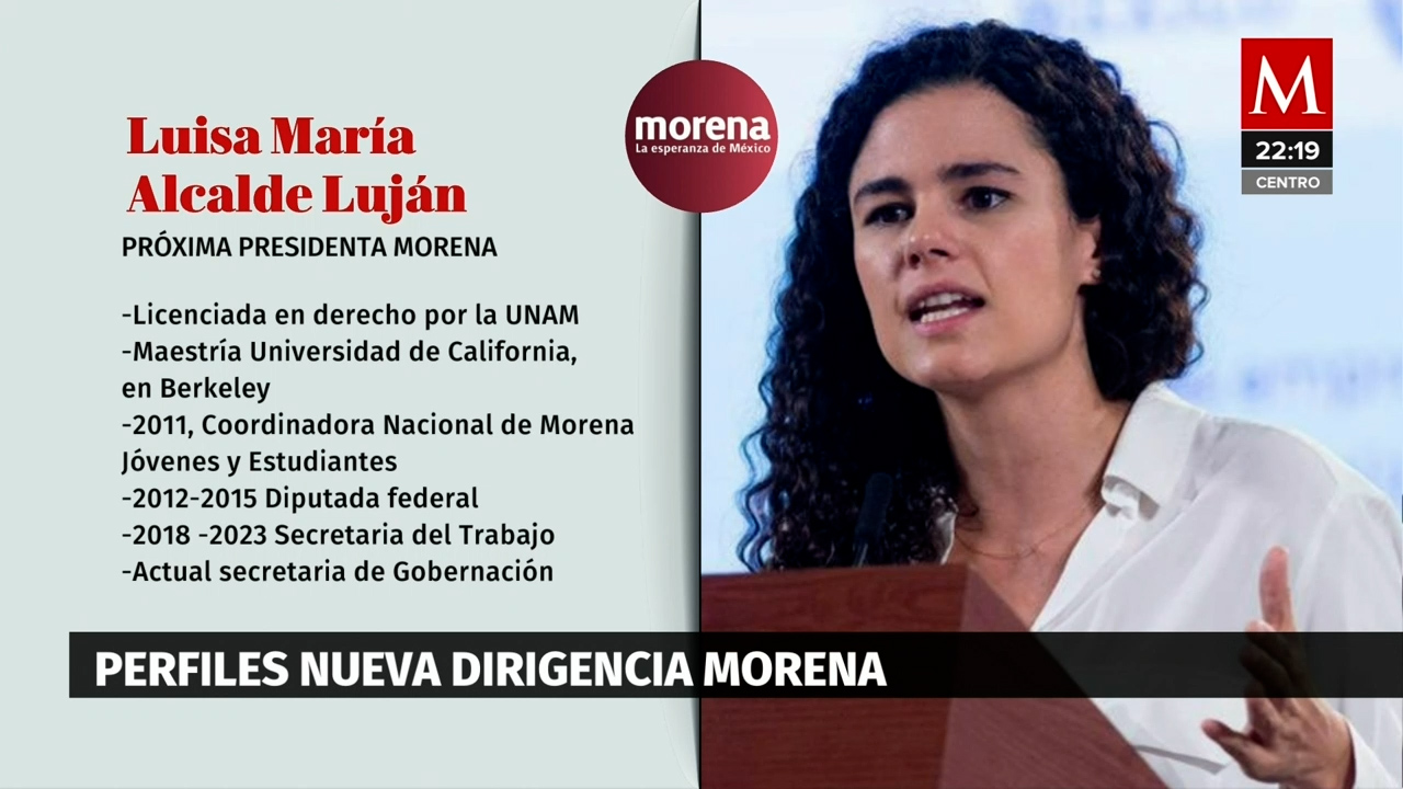 Luisa María Alcalde, trayectoria de la próxima presidenta de Morena- Grupo Milenio