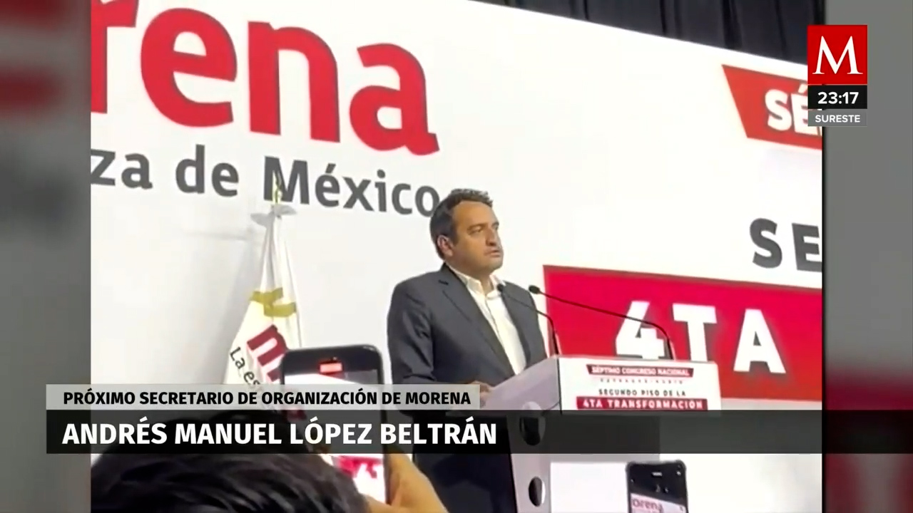 Andrés Manuel López Beltrán asume como secretario en Morena- Grupo Milenio
