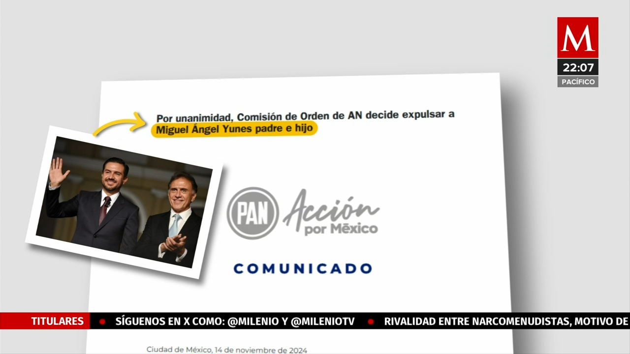 El PAN anuncia que Miguel Ángel Yunes e hijo son expulsados del partido ...