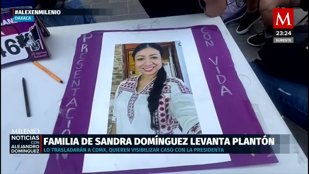 Familiares de Sandra Domínguez llevan plantón a Palacio Nacional- Grupo ...
