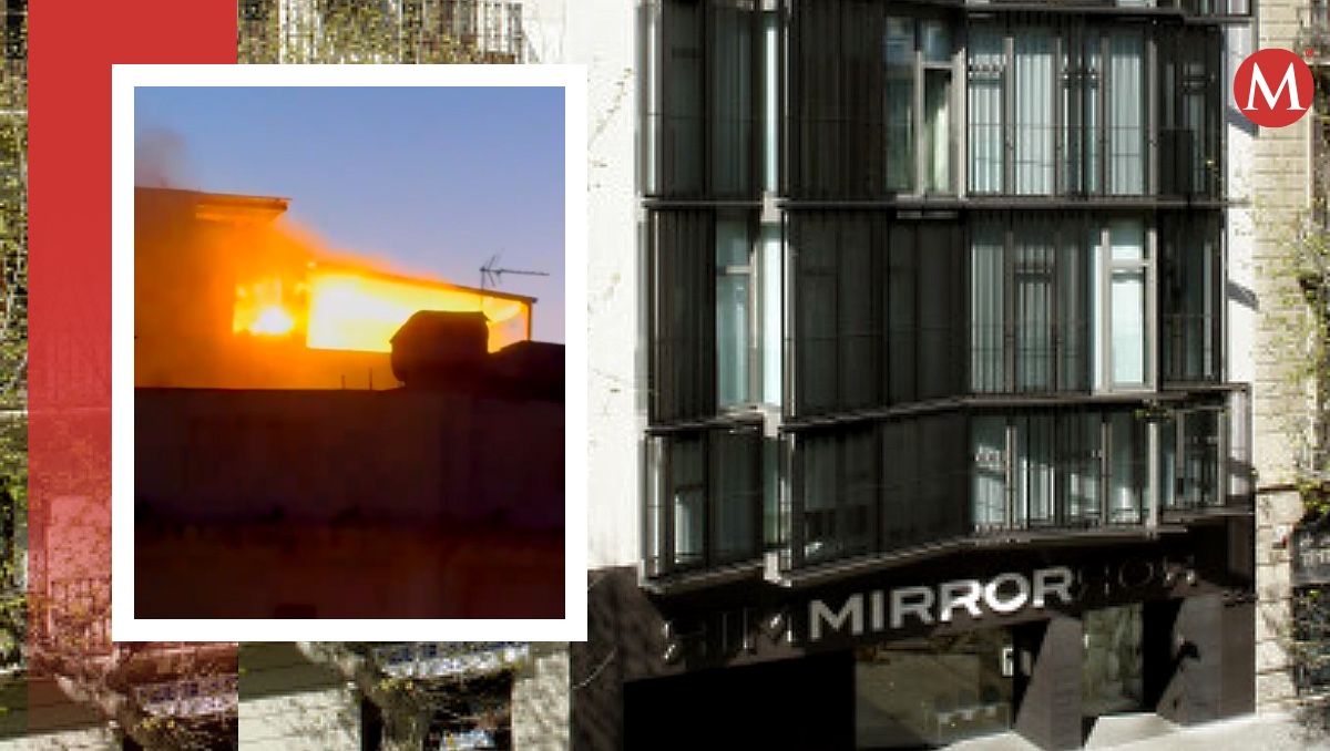 Hotel se incendia y fuego arrasa con la planta alta de edificio |VIDEO- Grupo Milenio