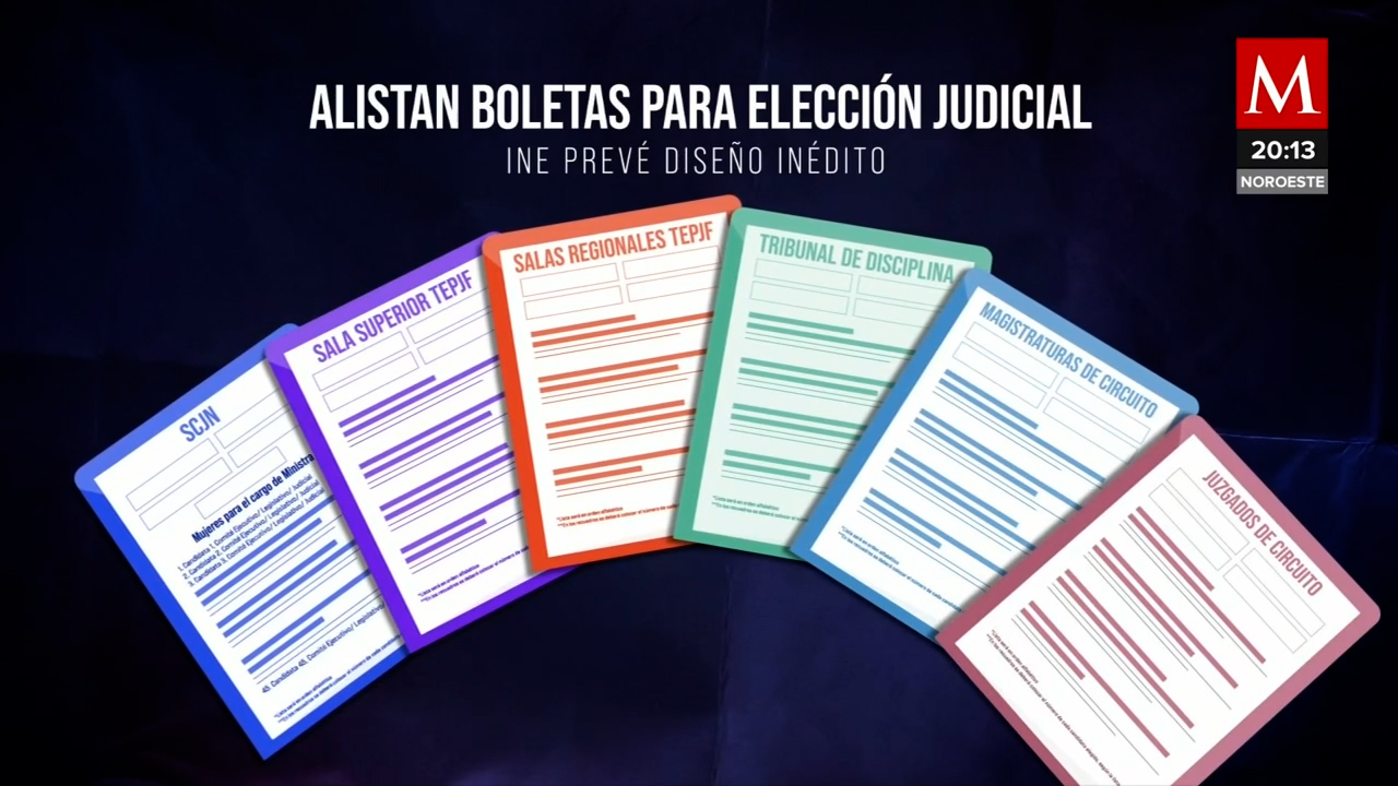 INE propone boletas judiciales con colores para agilizar el voto- Grupo Milenio